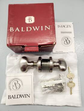 KWIKSET 5225-150 Baldwin Keyed Lockset Entr Stain Set Keys